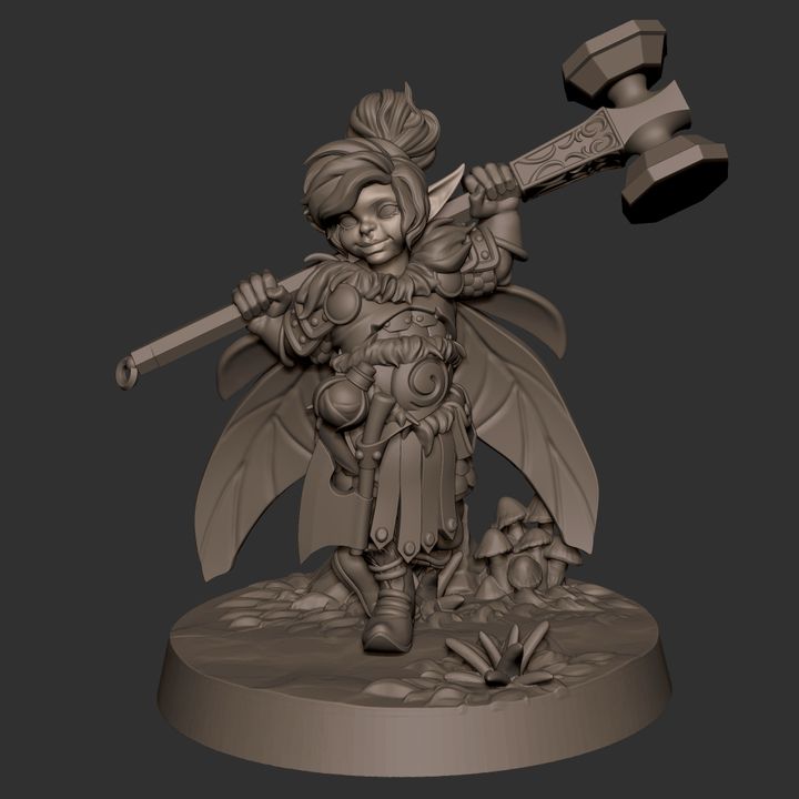 3D Printable Pixie Warrior by Bite the Bullet